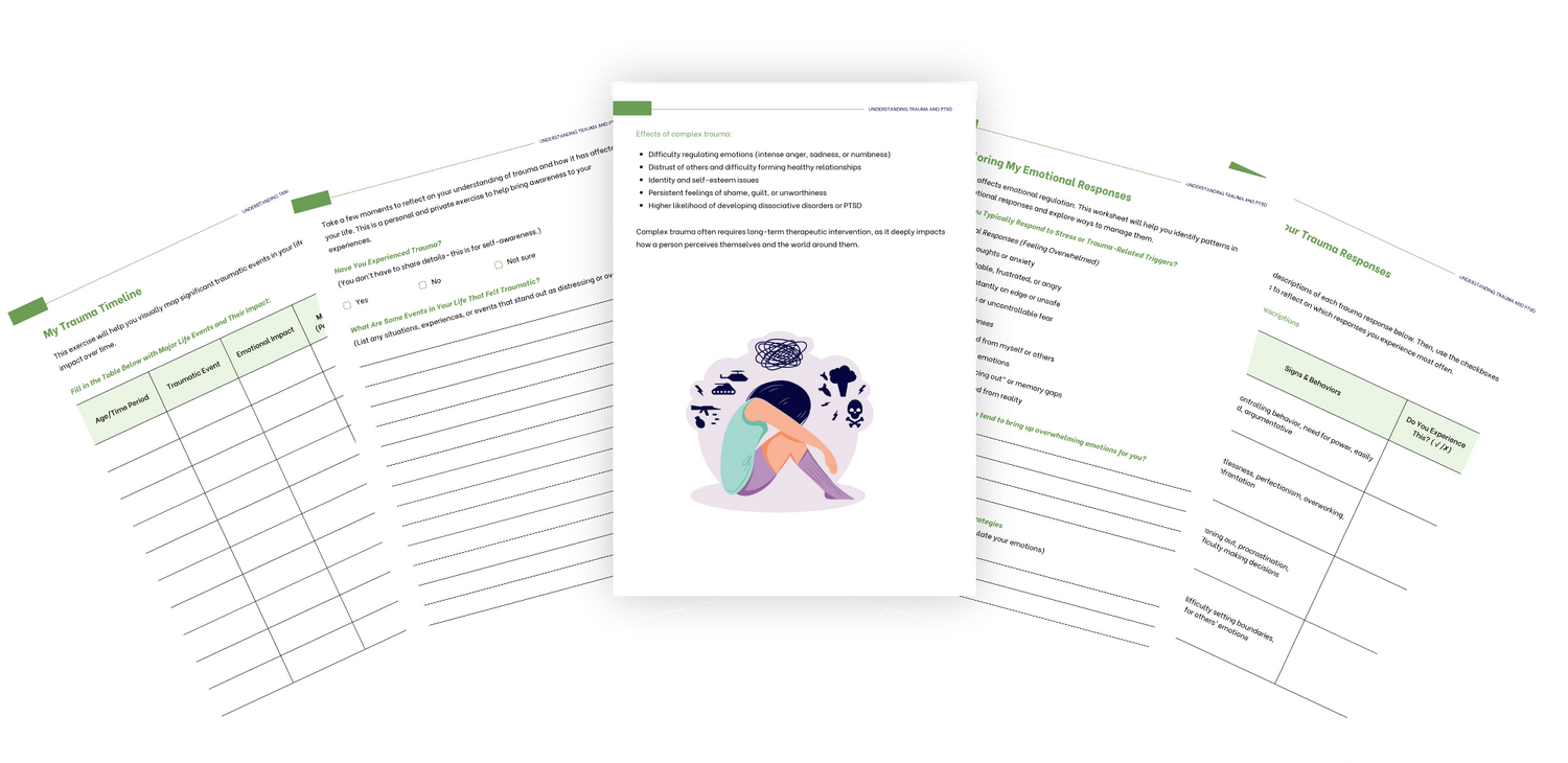 Understanding Trauma and PTSD - Workbook & Worksheet bundle – Mental ...